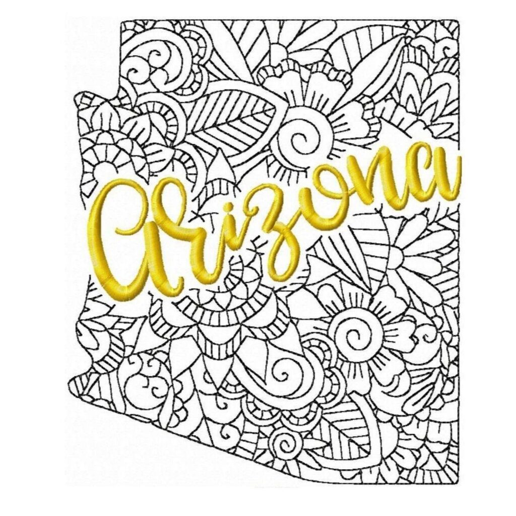 Arizona embroidery design - Lace Art Designs | Machine embroidery ...
