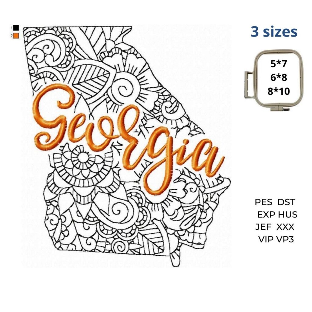 Georgia embroidery design - Lace Art Designs | Machine embroidery ...